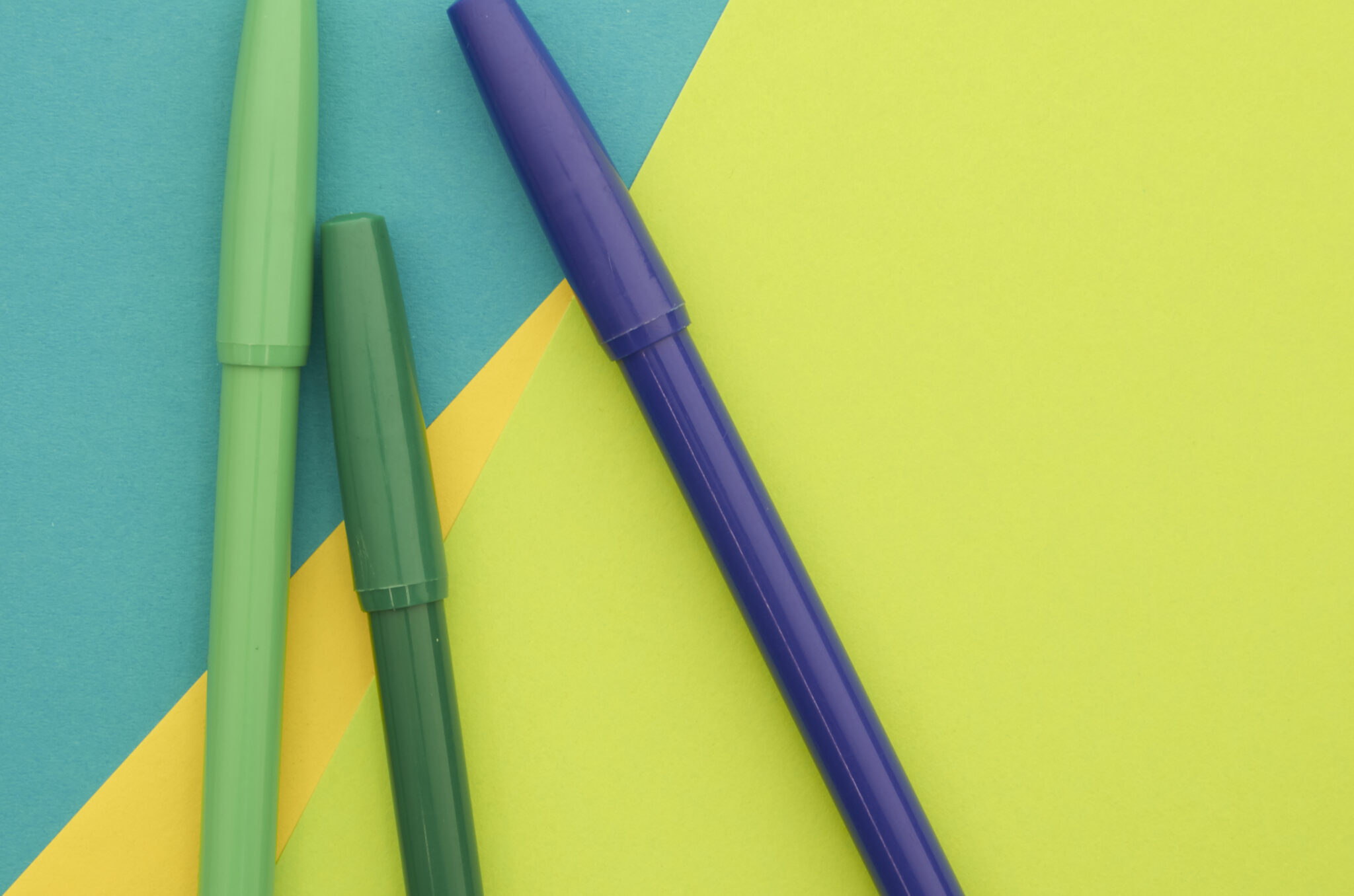 Colored Markers Background Royalty Free Photo