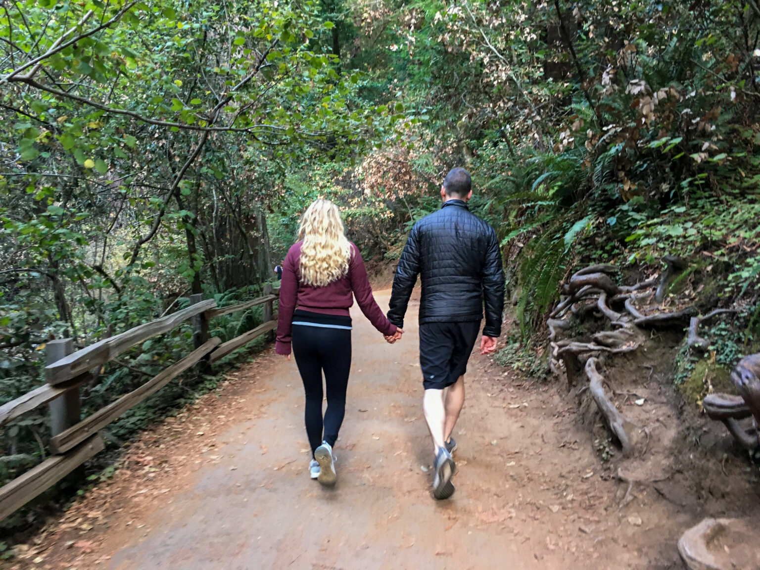 Couple Hiking Nature Royalty Free Photo